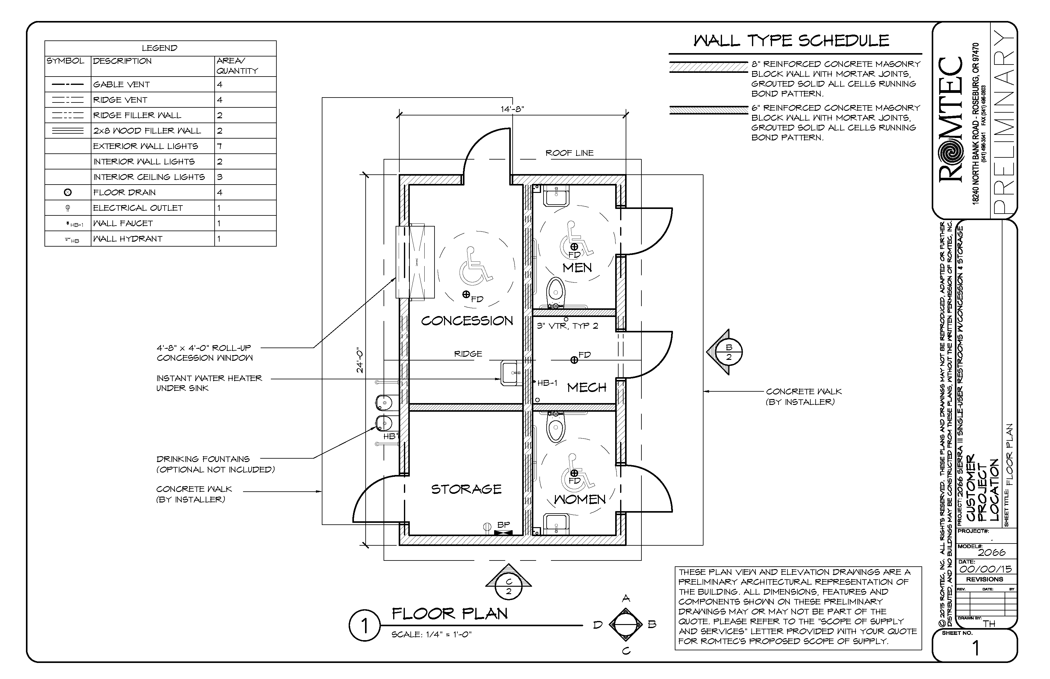 Small Concession Buildings - Romtec Inc.
