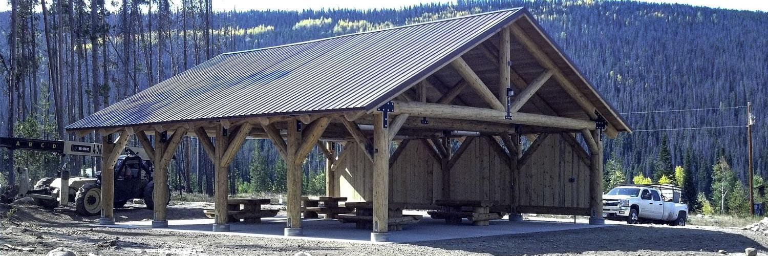 Log Pavilions - Design, Supply, and Installation - Romtec Inc.