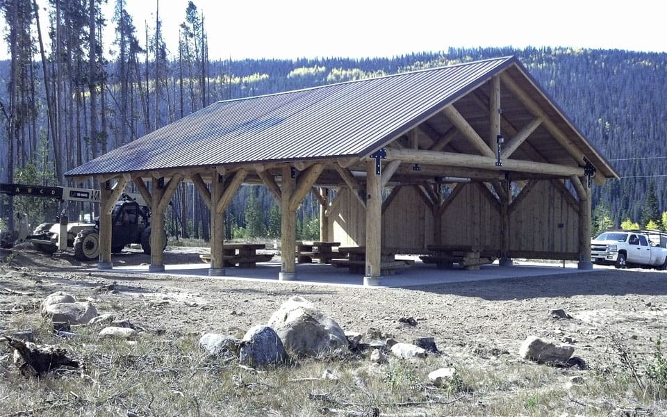 X-Large Log Pavilion - Romtec Inc.