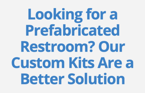 Prefabricated Restrooms Park - Restroom Buildings and Pavilions