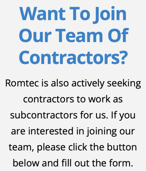 I Am A Contractor - Romtec Inc.