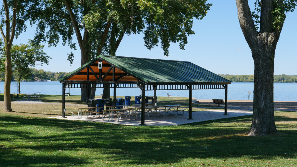 Steel Pavilions for Antlers Park- Romtec Inc.